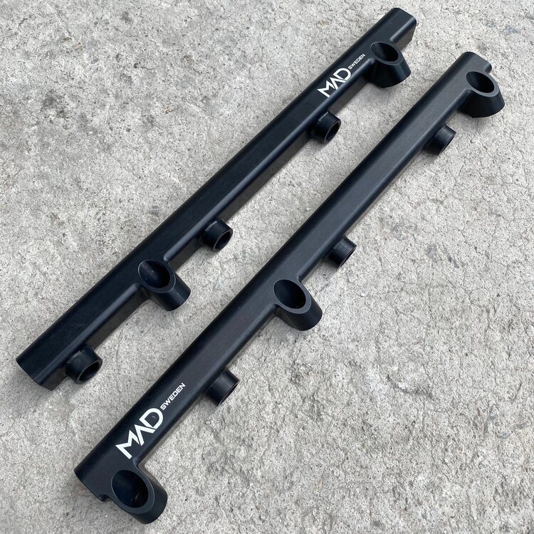 MAD R35 GT-R Fuel Rails (High Flow) Red - japtuning